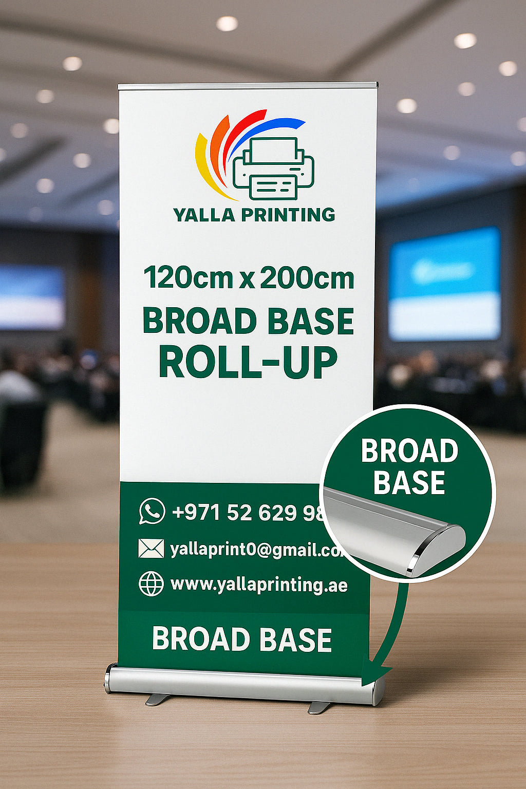 120cm x 200cm Roll-Up Banner - Professional Display Solution for Event