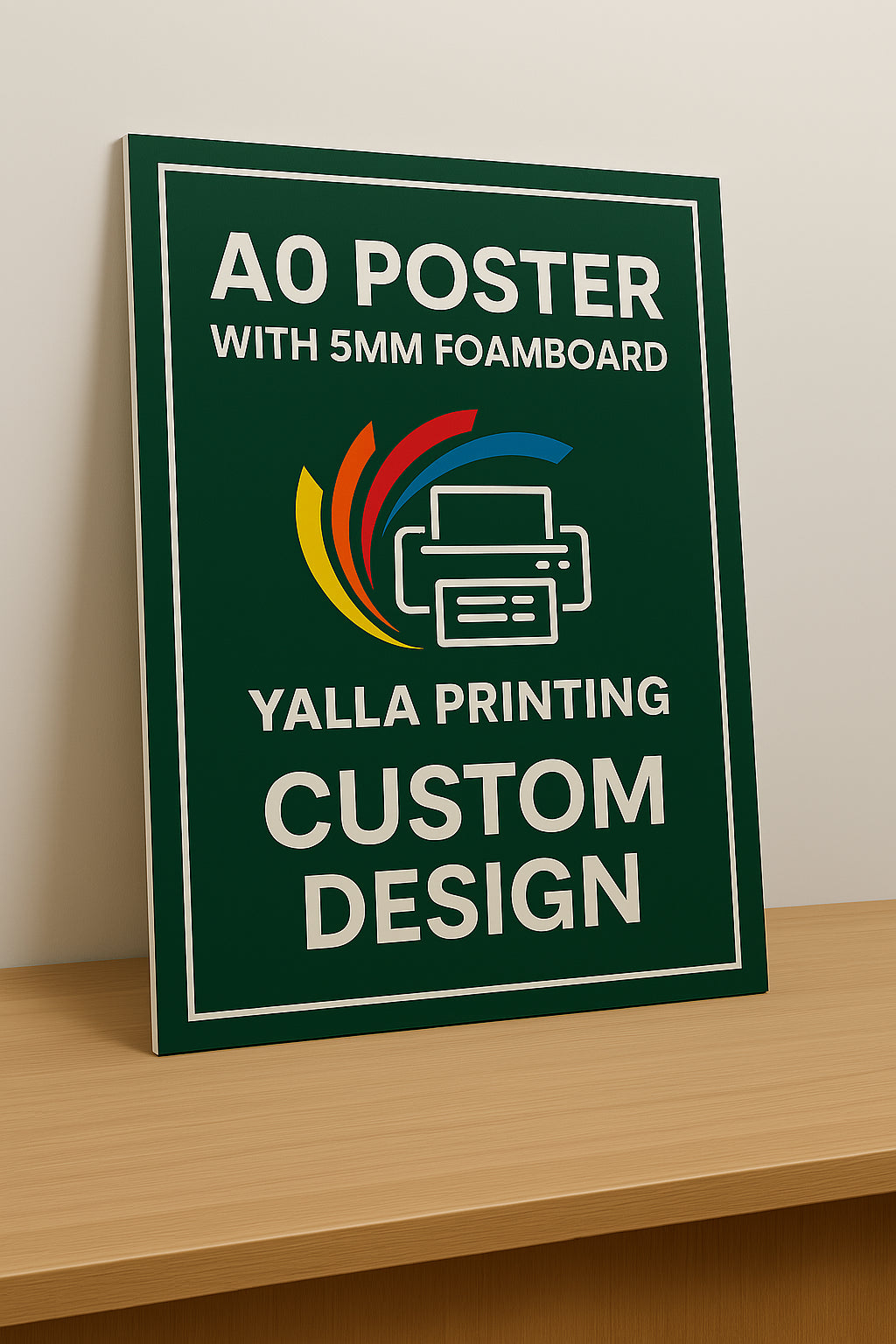 A0 Poster with 5MM Foamboard Custom Design – Premium Quality Print | B