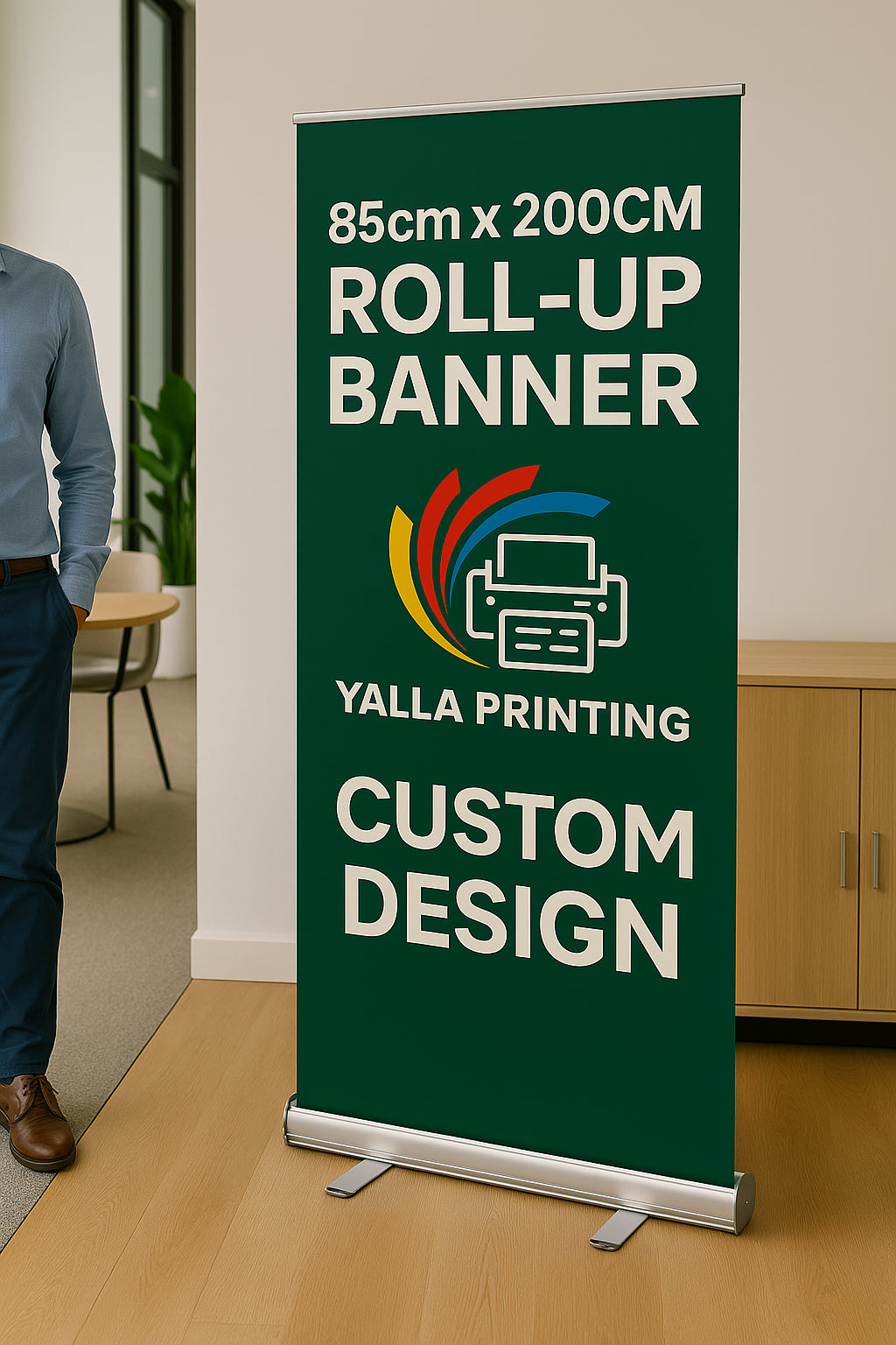 85cm x 200cm Roll-Up Banner - Portable and Professional Display Soluti