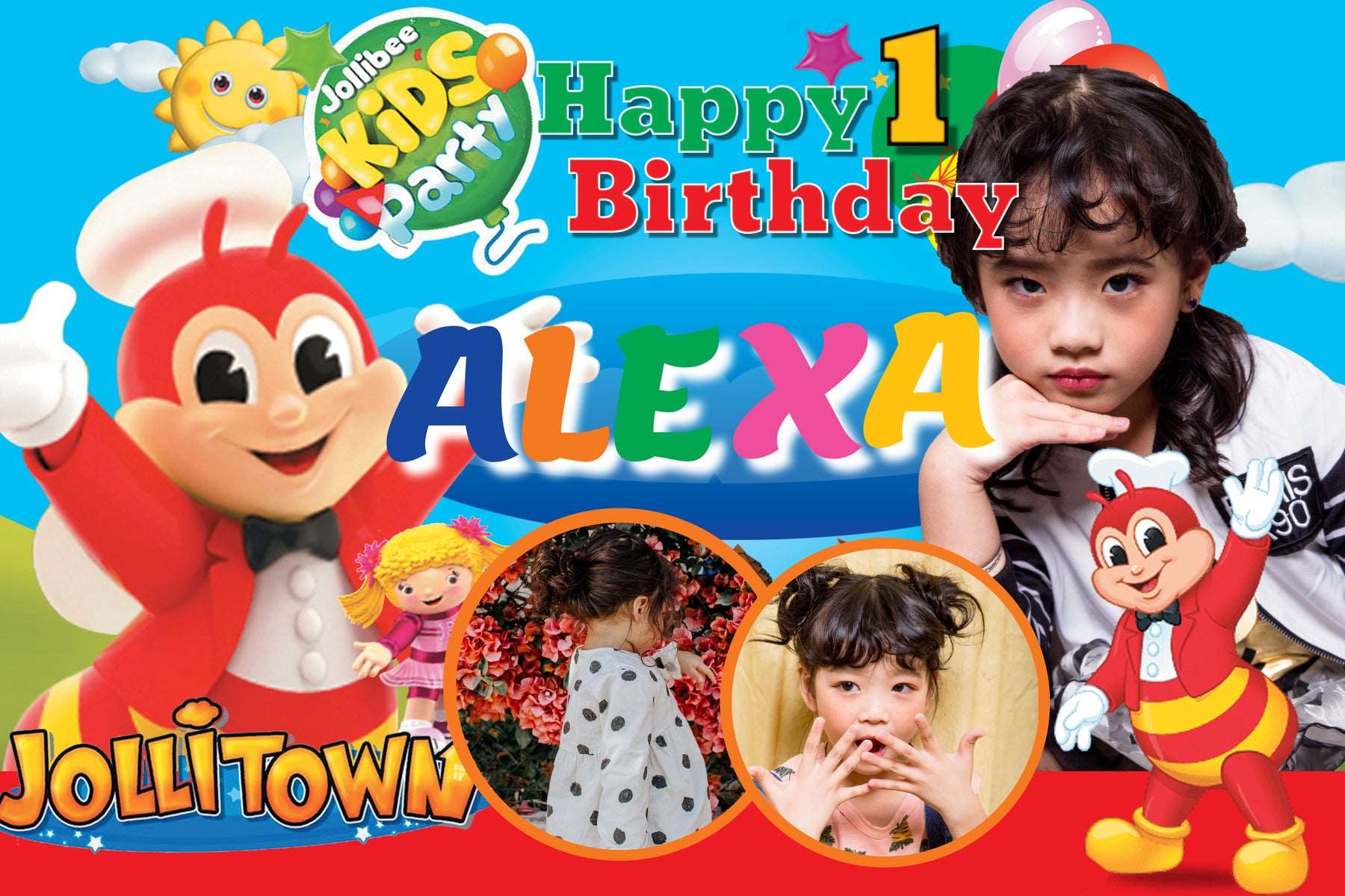 Jollibee Birthday Banner" - Celebrate with Jolly Fun!