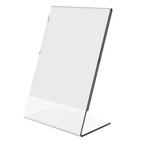 A5 Acrylic Display Stand | Clear Acrylic Sign Holder for Menus, Promot