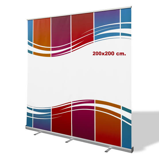 200cm x 200cm Premium Roll-Up Banner - Portable and Professional Displ
